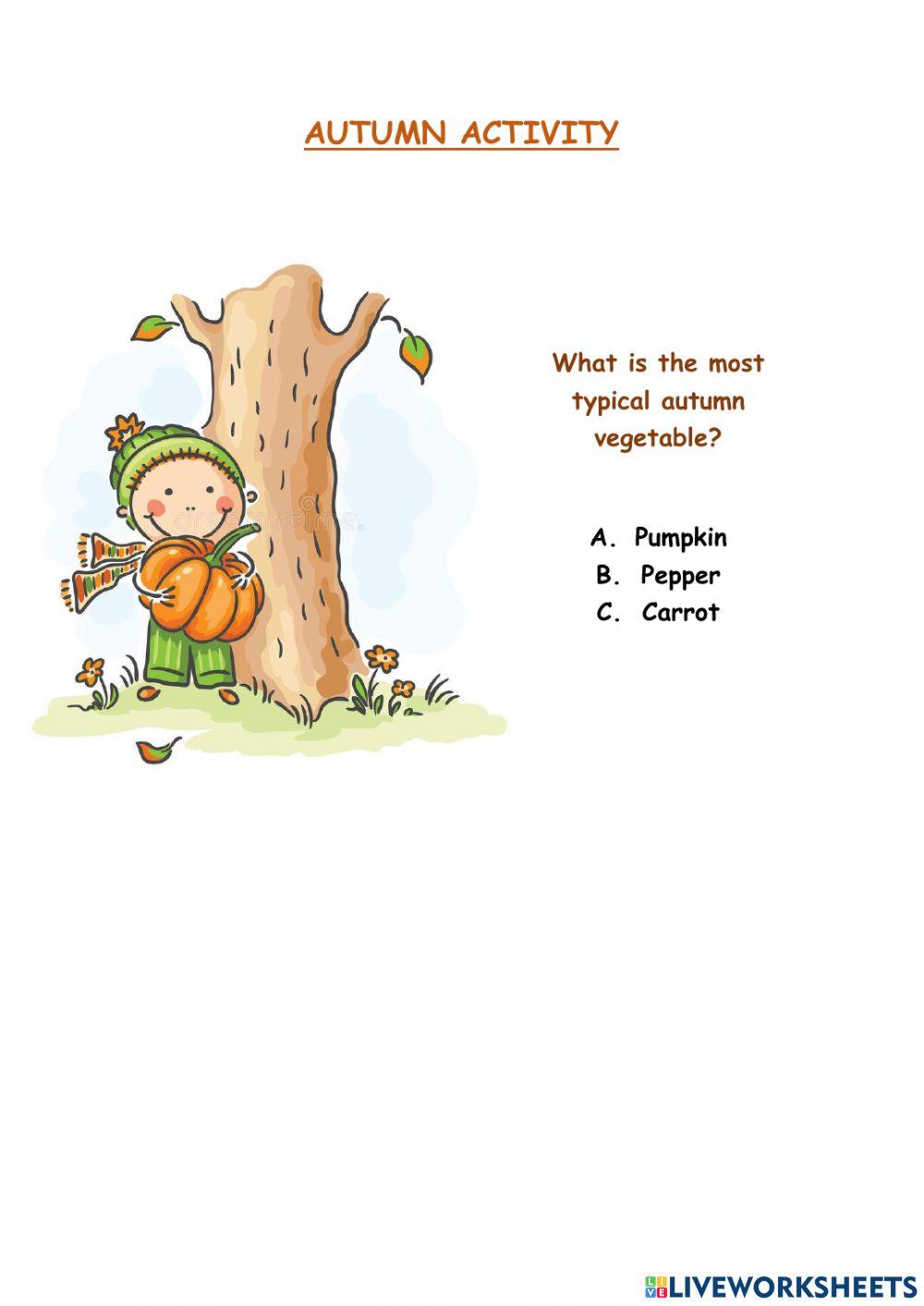 Autum test 1973326 | ncamacho3010 | Live Worksheets