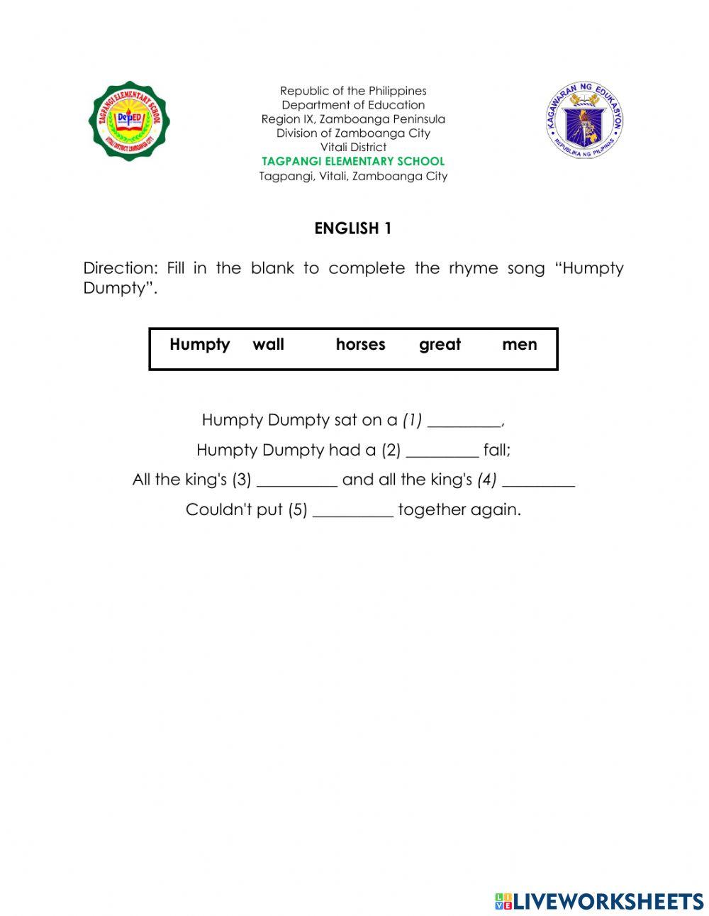 Live Worksheet Activities worksheet | Live Worksheets