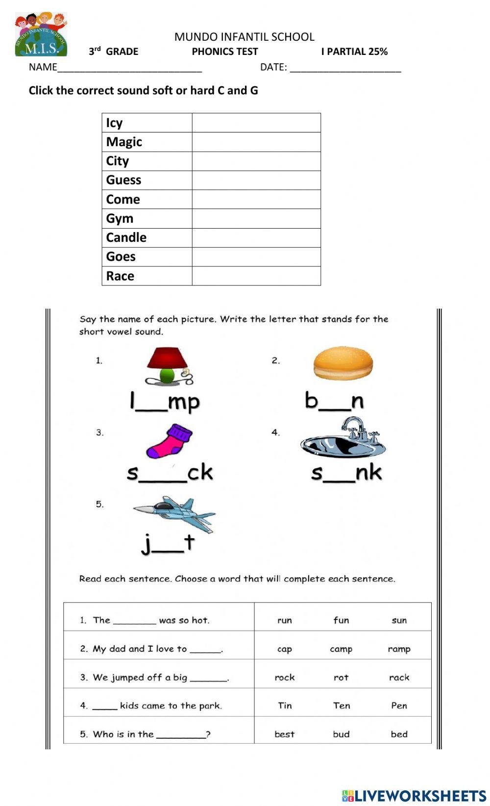 1974547 | Phonics test | ana liliam jerez ulloa