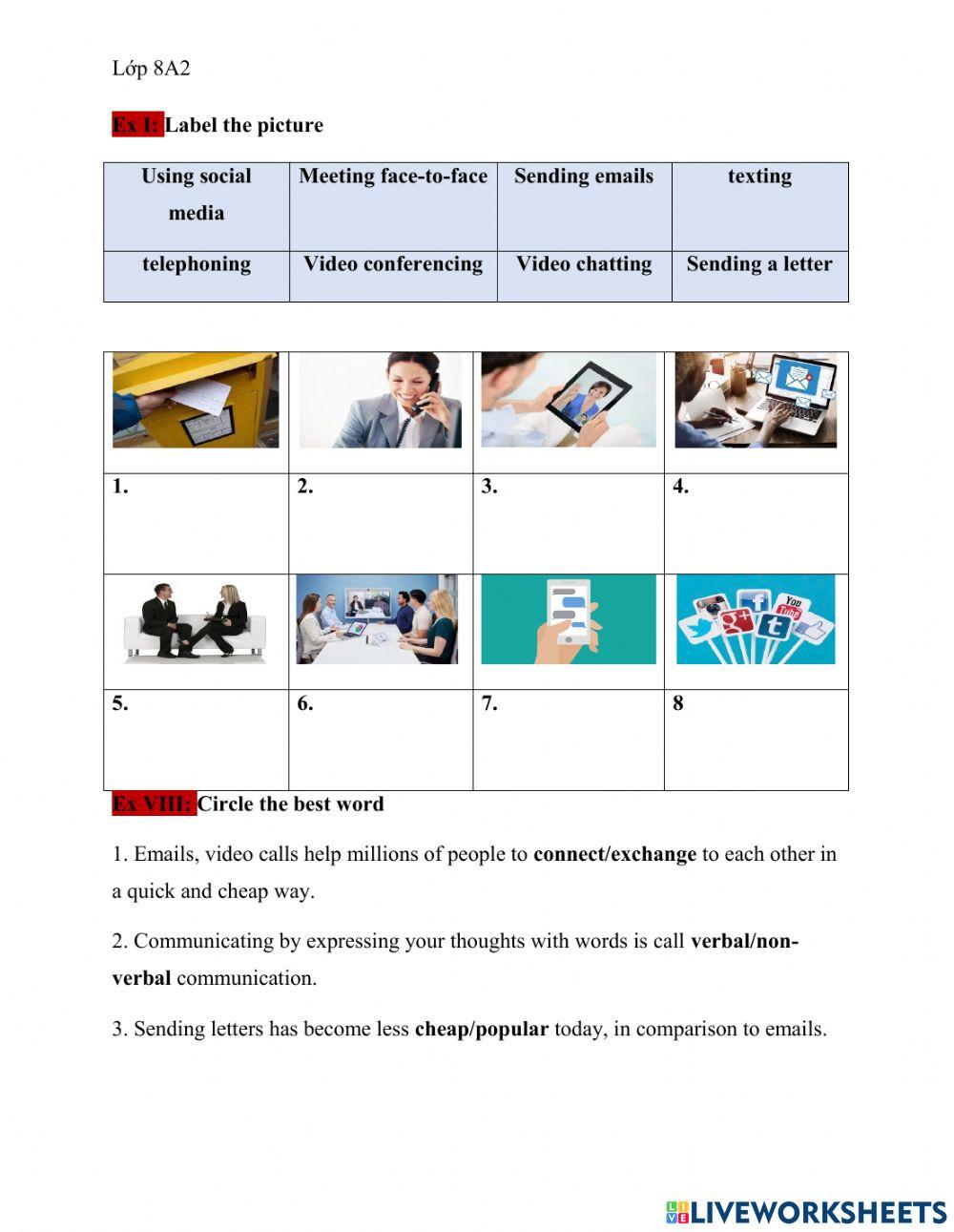 G8 | Free Interactive Worksheets | 1974692