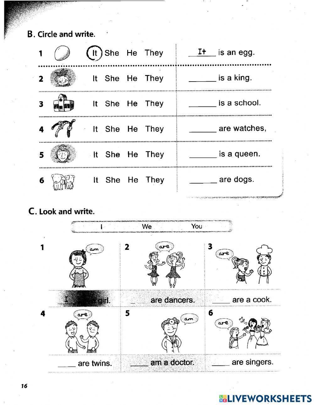 My first grammar 1 worksheet | Live Worksheets