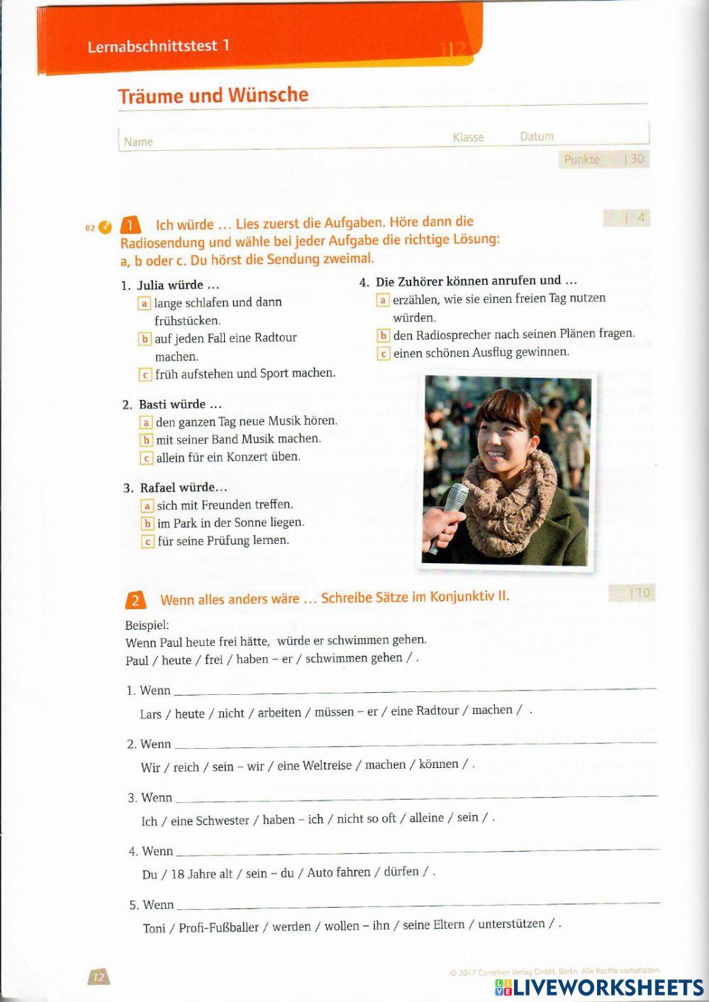 Prima plus B1.1-L. 1 online exercise for | Live Worksheets