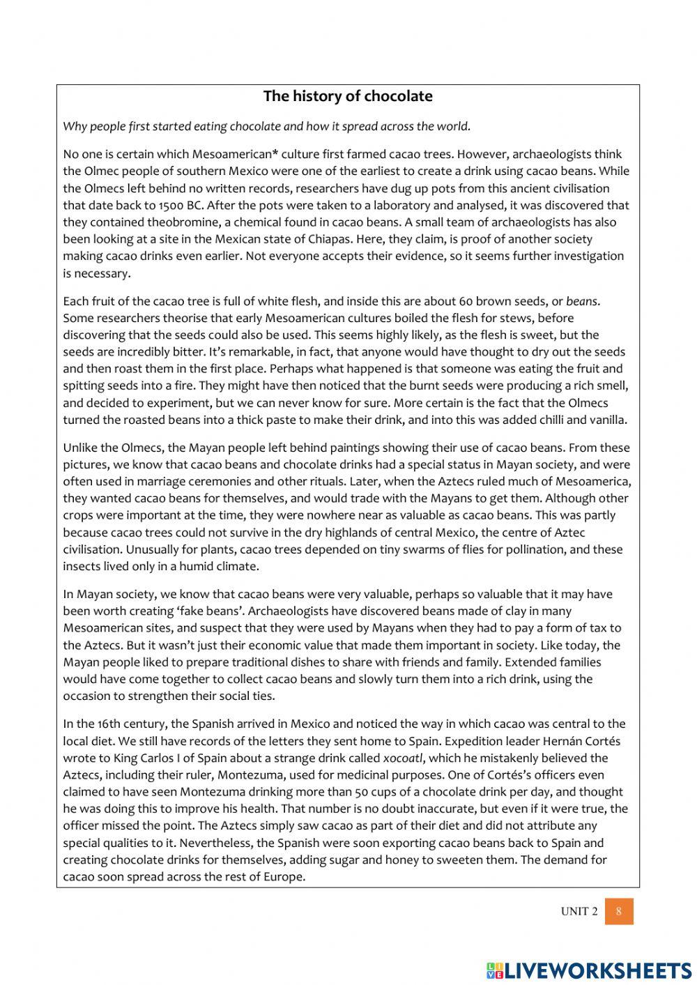 M2-02B-Reading worksheet | Live Worksheets