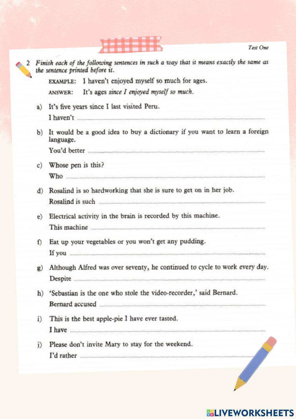 Practice for FC… | Free Interactive Worksheets | 1976186