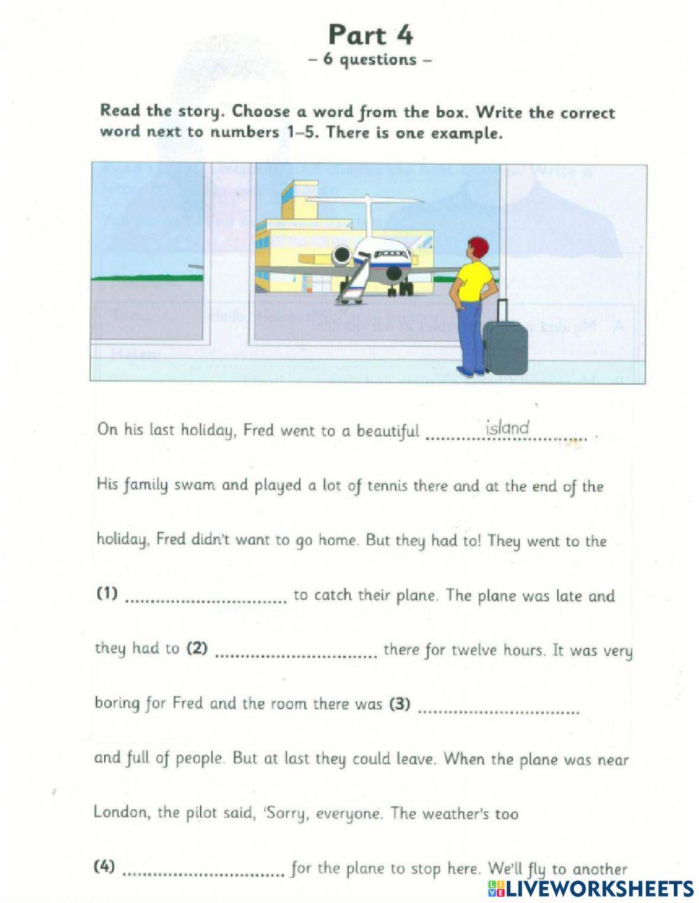 FLYERS- TEST 5- BOOK 1 -TEST 1 - PART 1 READING AND