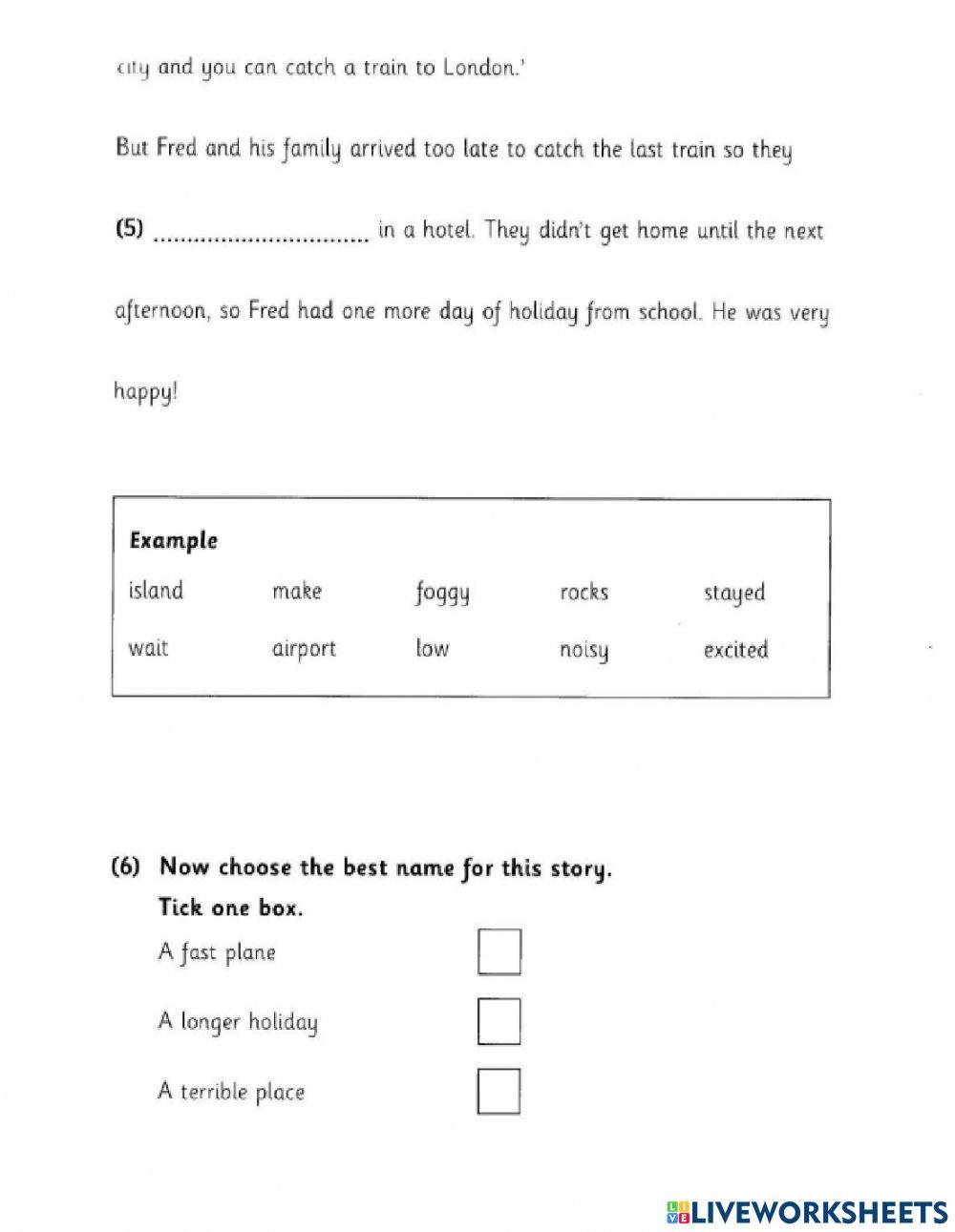 FLYERS- TEST 5- BOOK 1 -TEST 1 - PART 1 READING AND