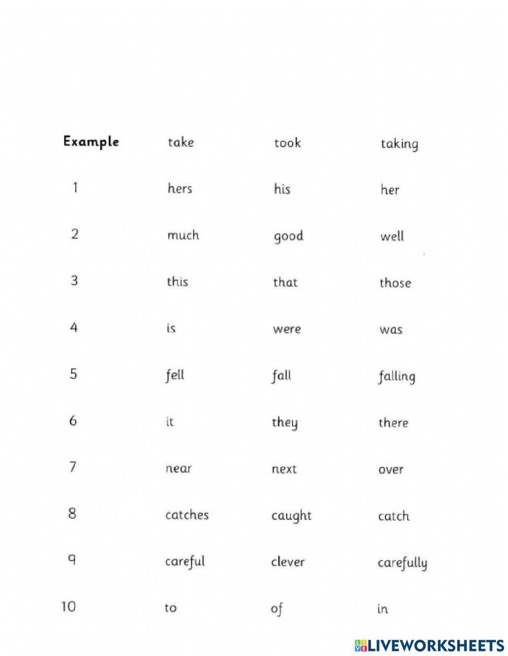 FLYERS- TEST 5 - BOOK 1 READING AND WRITING PART 2 online exercise for ...