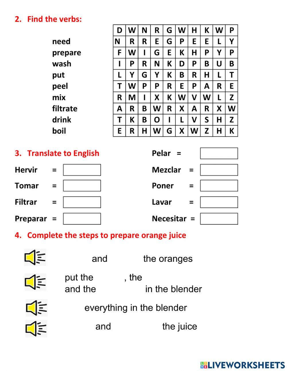 1914482 | Orange Juice | Silvia Troya | LiveWorksheets