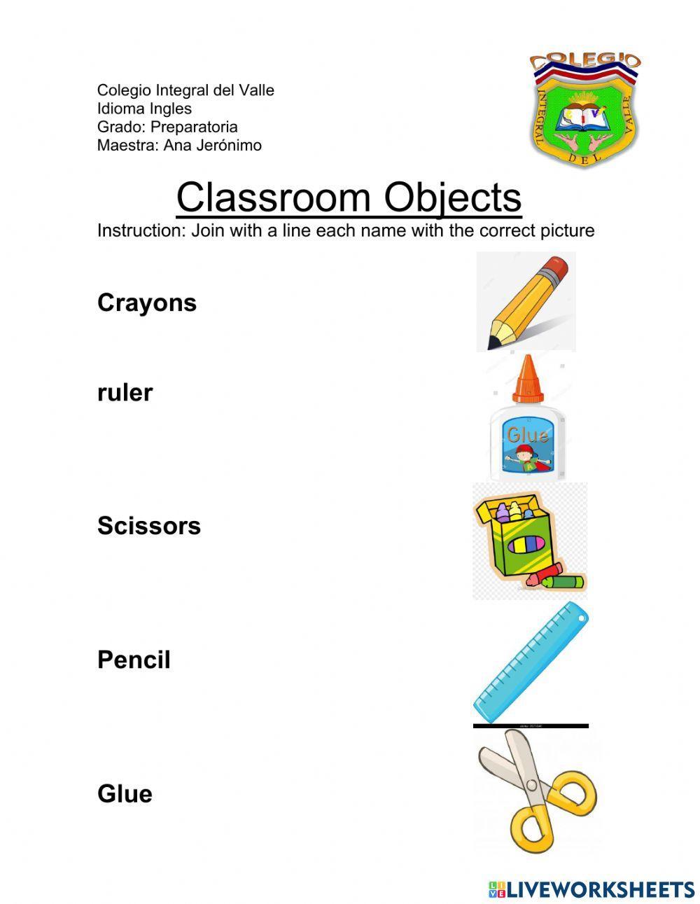 1914816 | Classroom objects | anajeronimo2402