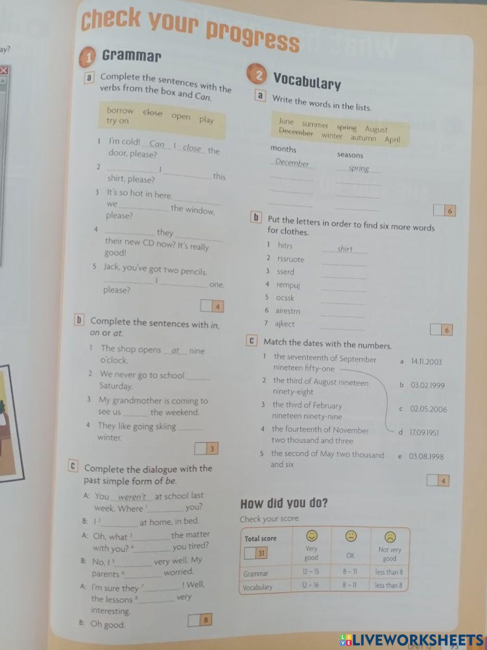 Chapter review interactive worksheet | Live Worksheets