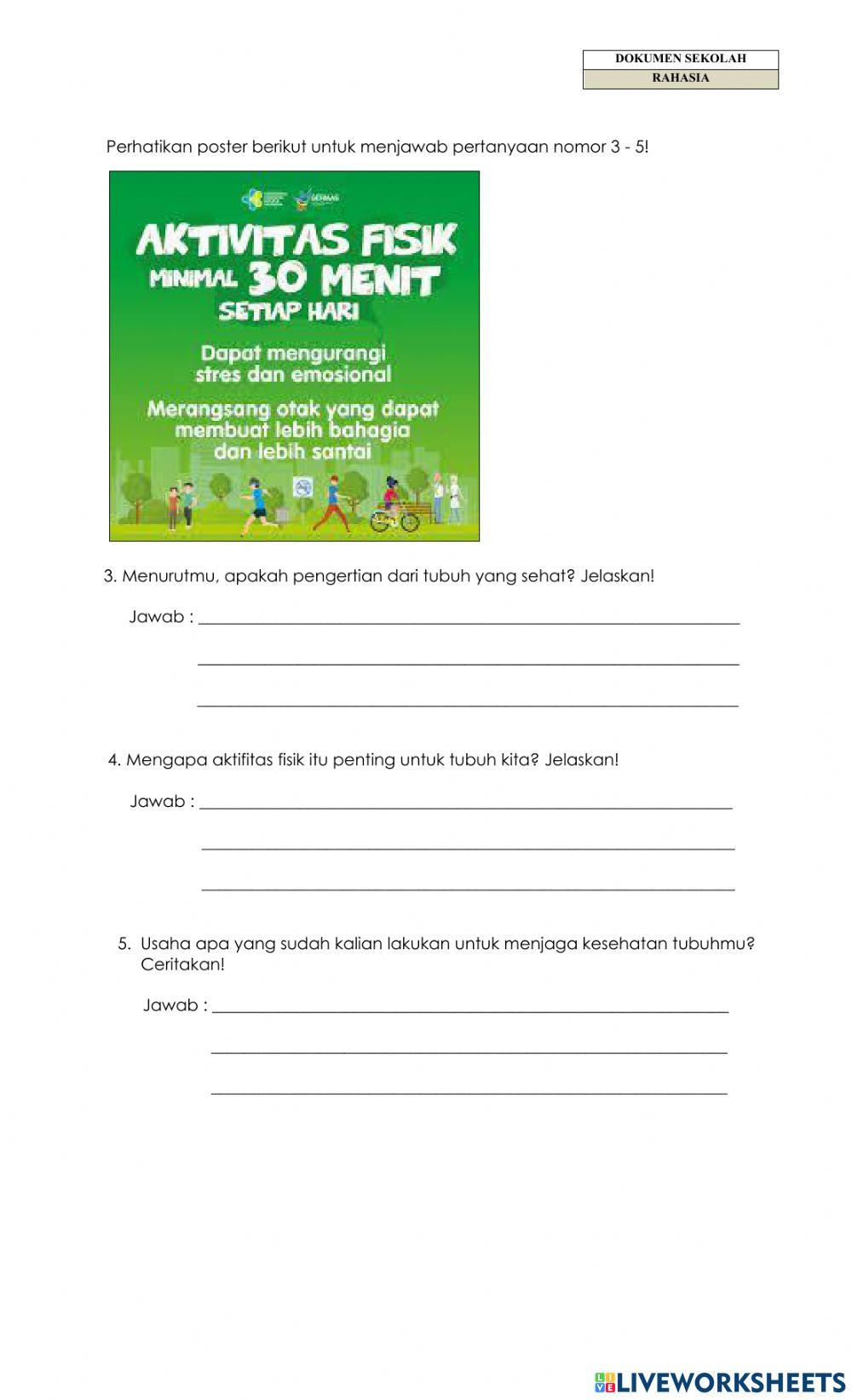 Mid Term P6 PE worksheet | Live Worksheets