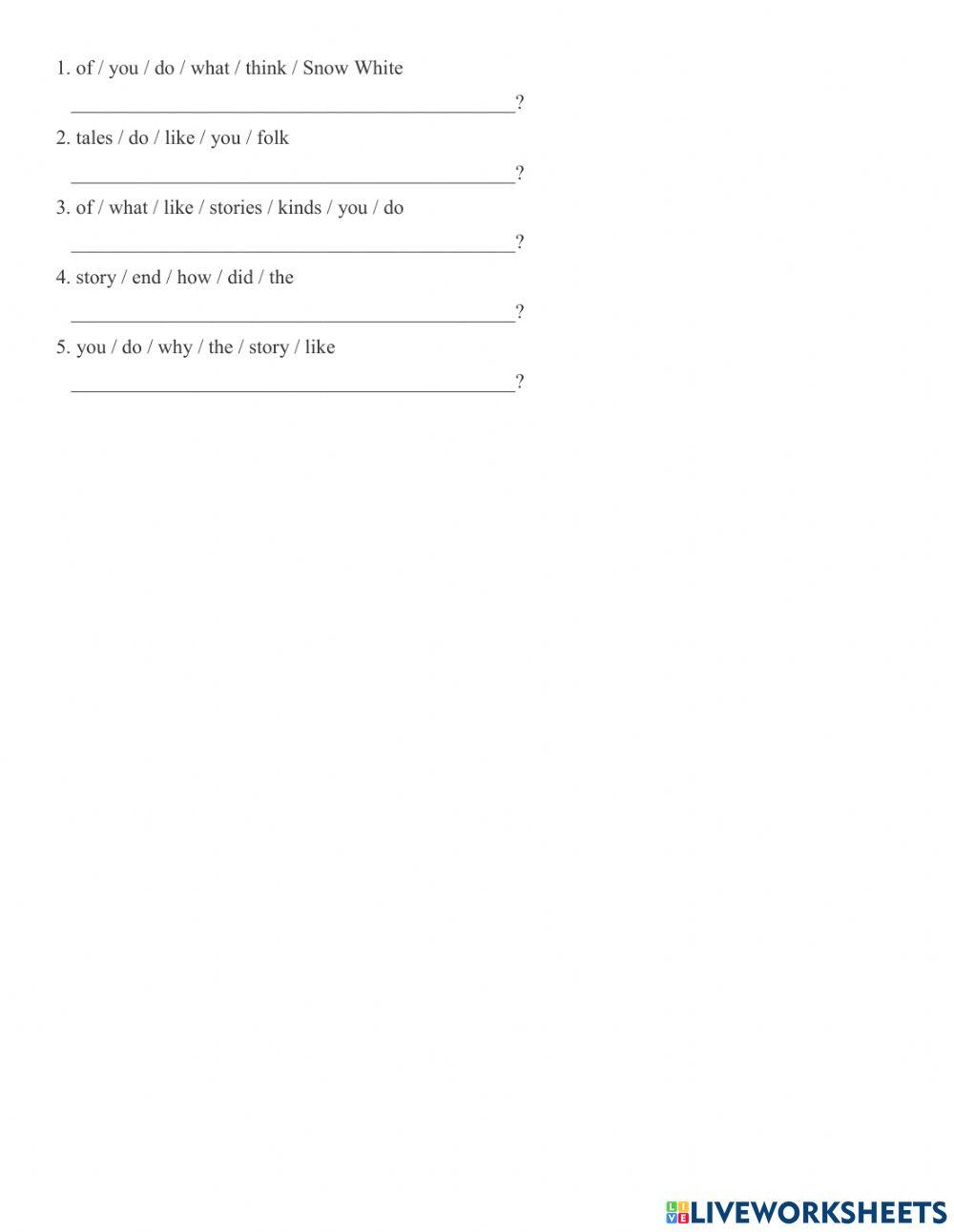 U14 reading G5 worksheet | Live Worksheets