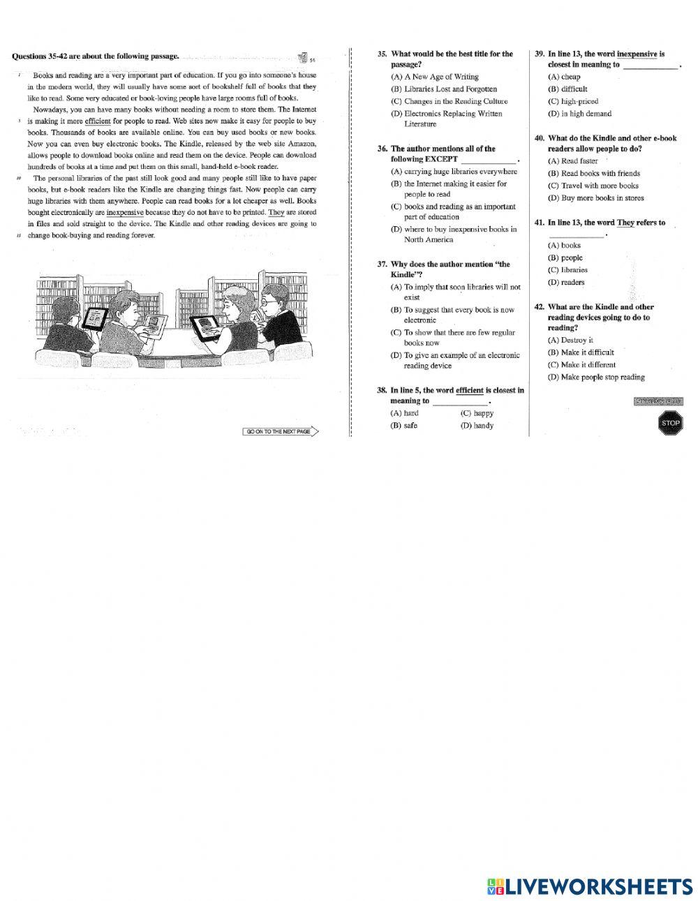 A2 online exercise for | Live Worksheets