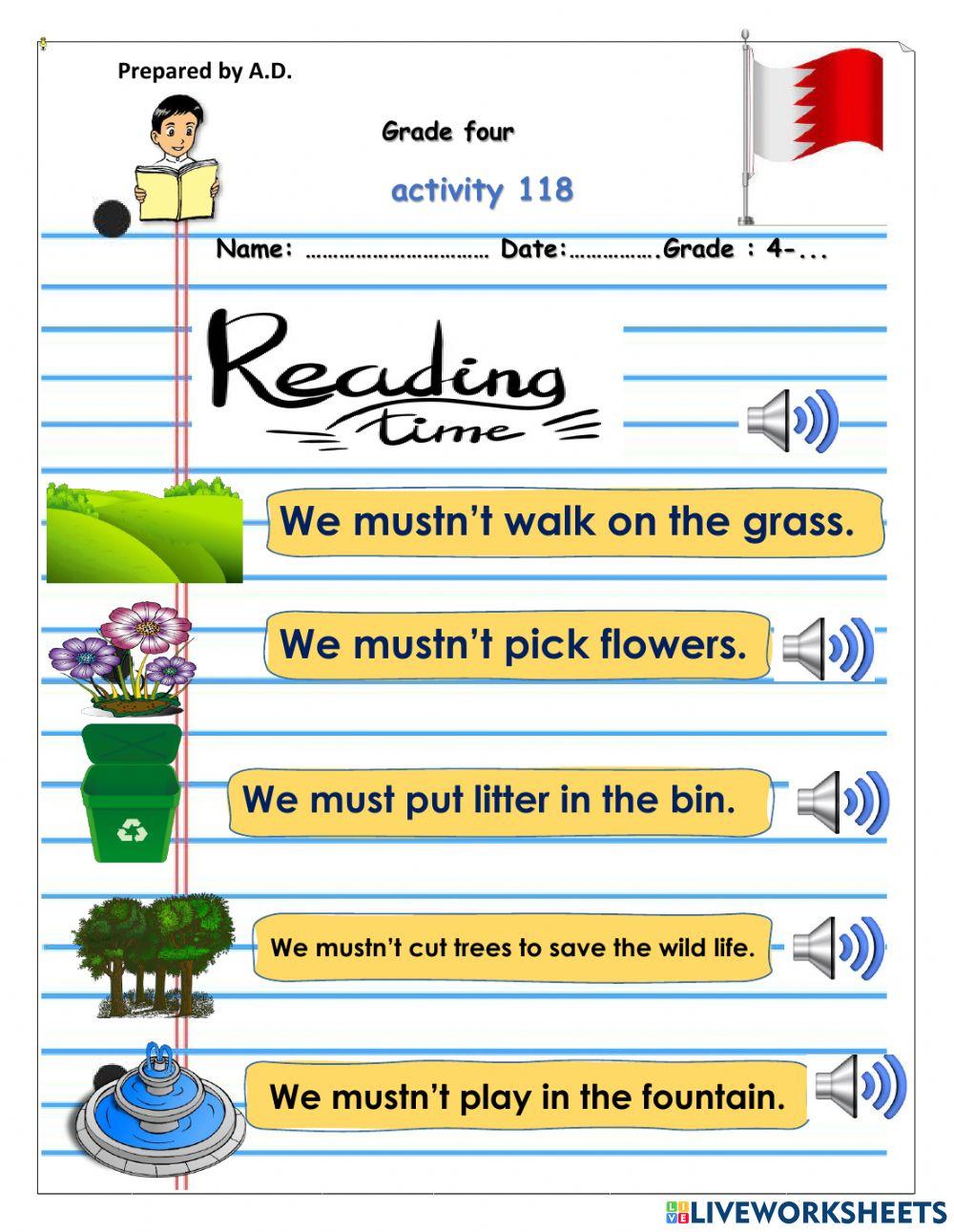 1916180 | Reading : read the sentence | Hasnaegy