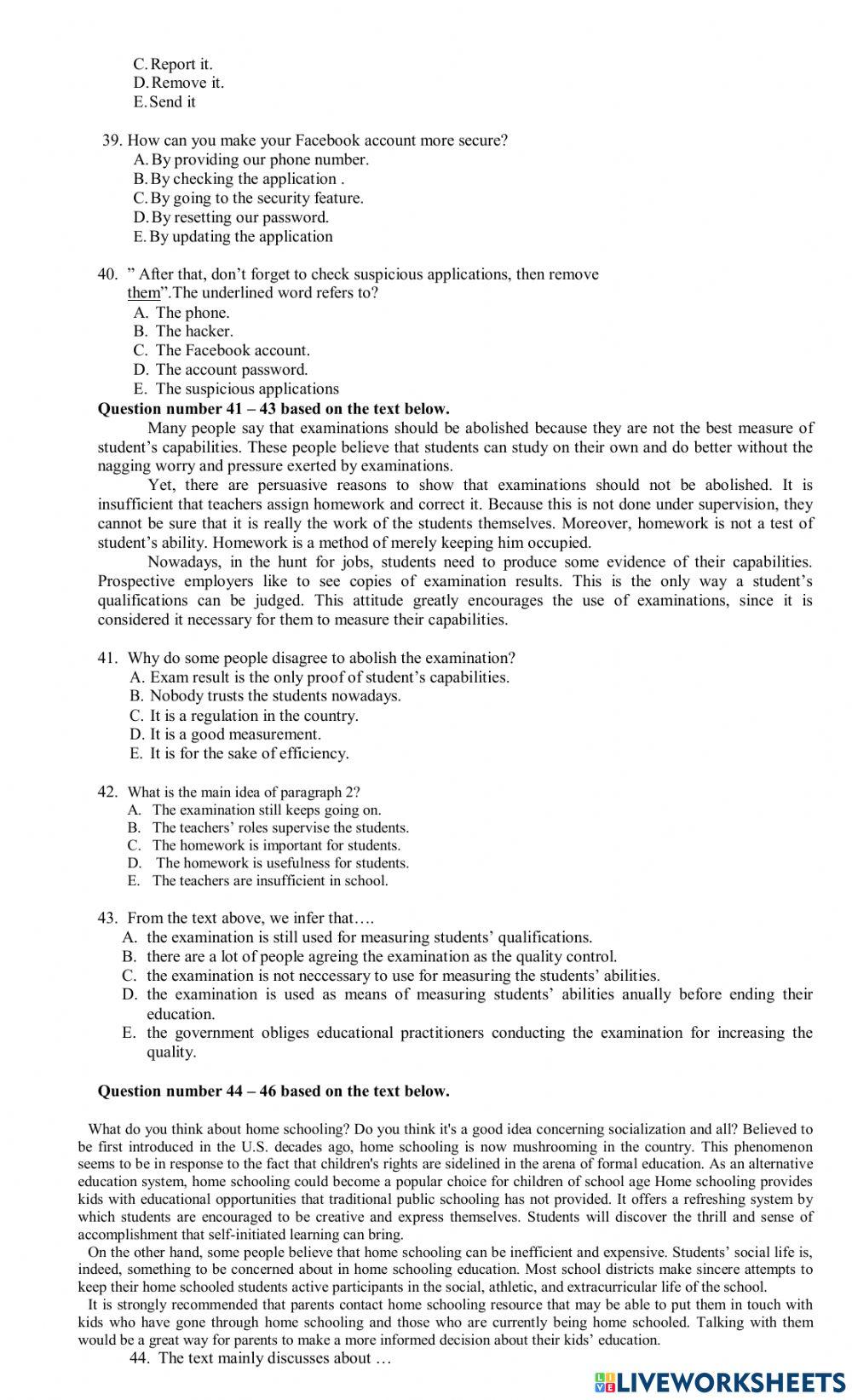 Drilling test 2772676 | Aqmarinadb | LiveWorksheets