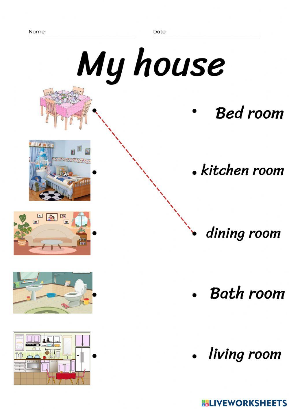 My house 2767658 | tasaneeratanasuwan | Live Worksheets