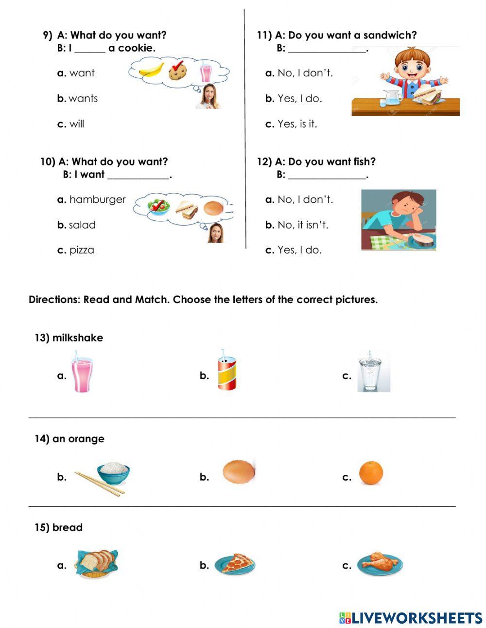 P1 English Fina… | Free Interactive Worksheets | 1917554
