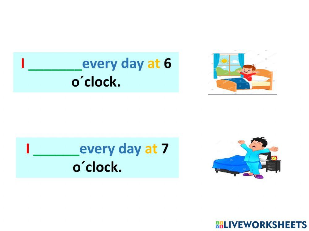 Simple present online exercise for basic 1 | Live Worksheets