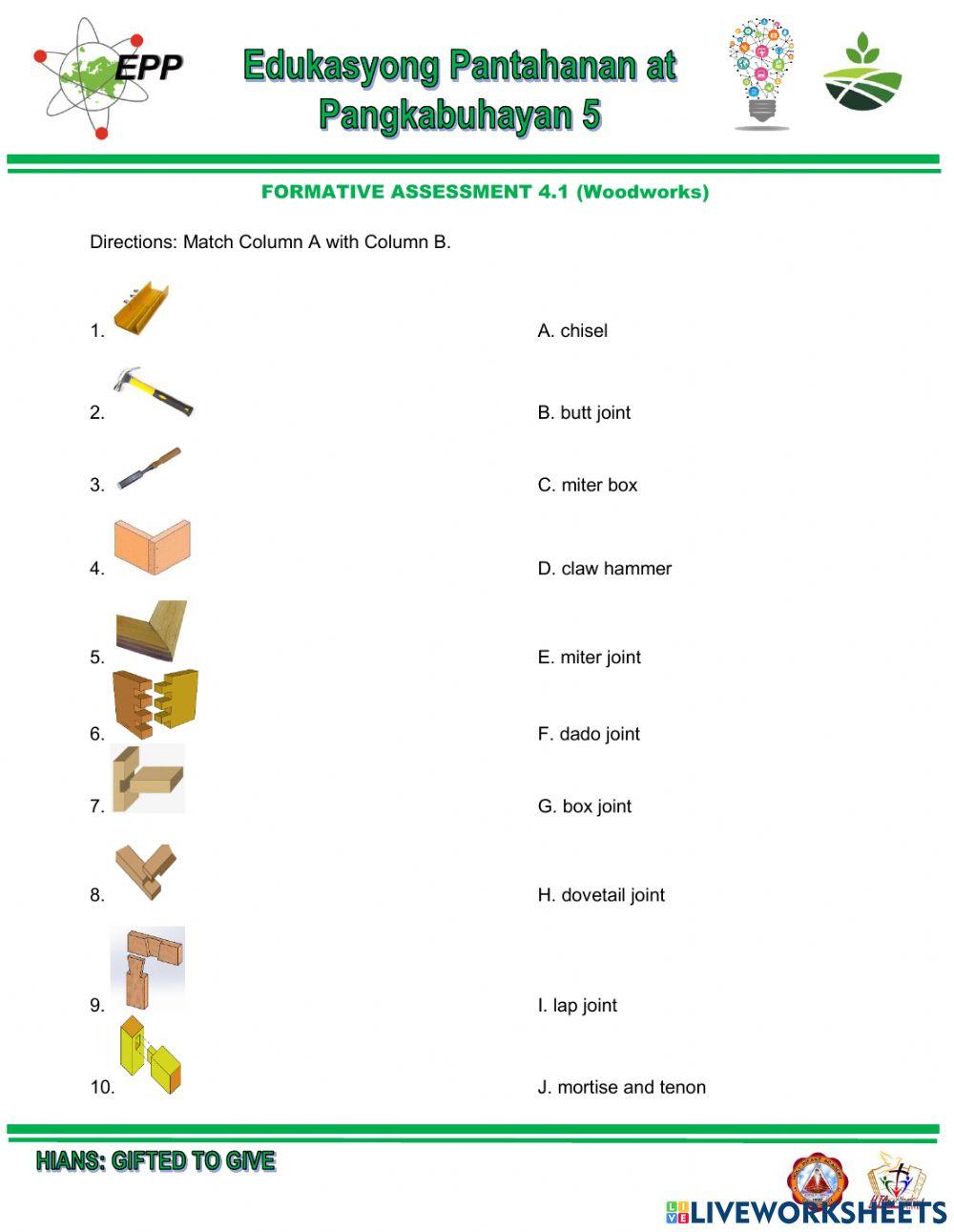 EPP 5 M4.1 (Formative Assessment) online exercise for | Live Worksheets