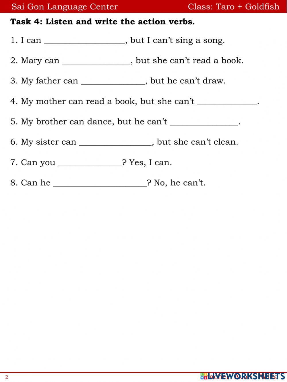 A boy can run! worksheet | Live Worksheets