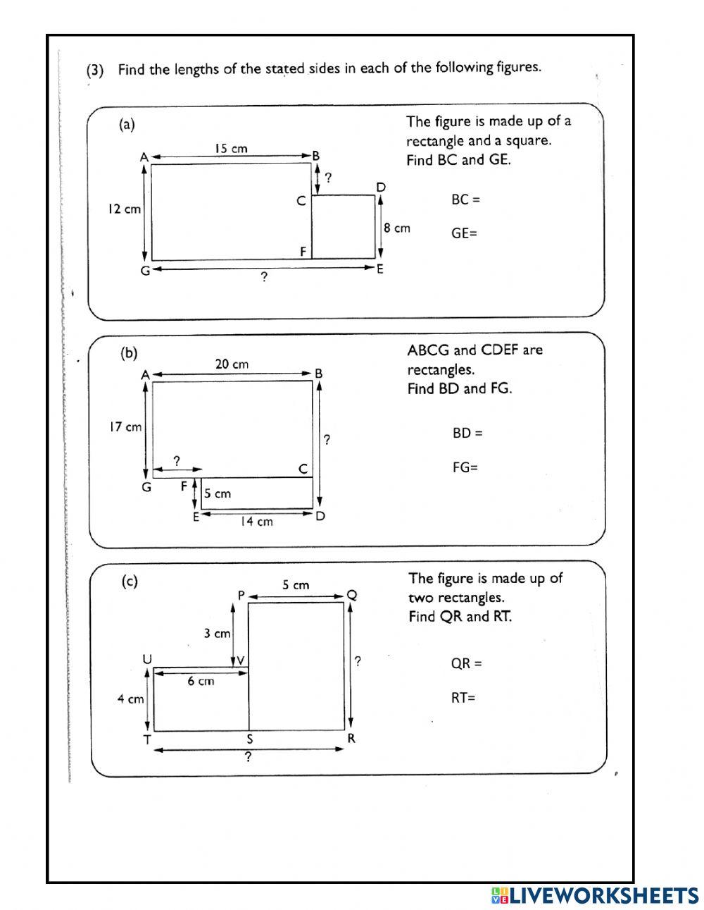 Angles & Lines worksheet | Live Worksheets