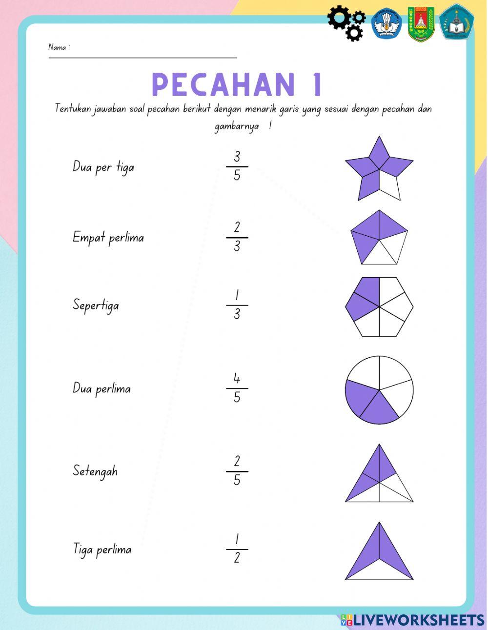 1918652 | Pecahan | WiwinNurchayati | LiveWorksheets