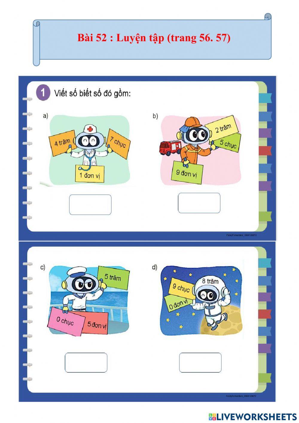 Toán | Free Interactive Worksheets | 1918720