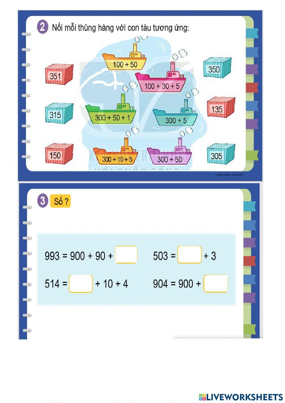 Toán | Free Interactive Worksheets | 1918720