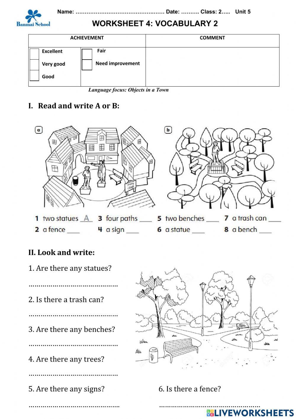 U5. Language Focus 1 interactive worksheet | Live Worksheets