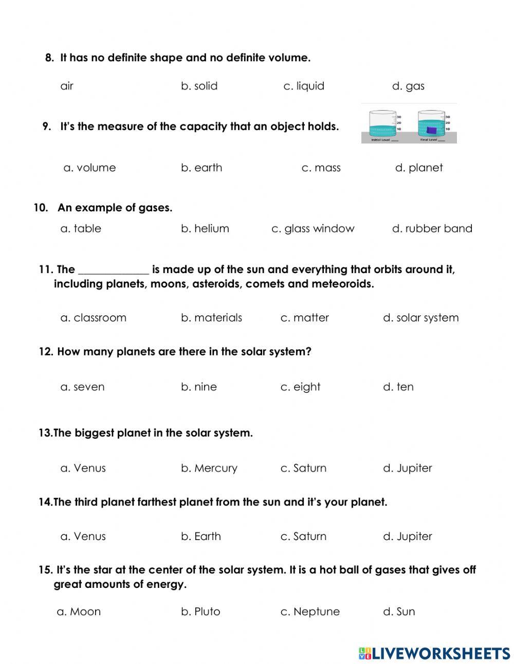 1919460 | P4-1 Term 2 Science Final Test | Roselyn Polbos