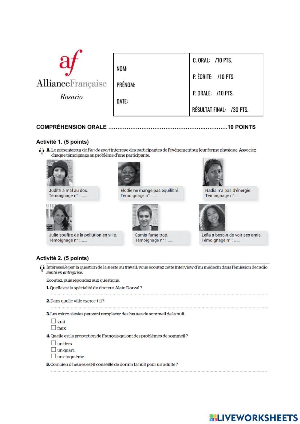 1920256 | Évaluation n5 | sbm17 | LiveWorksheets