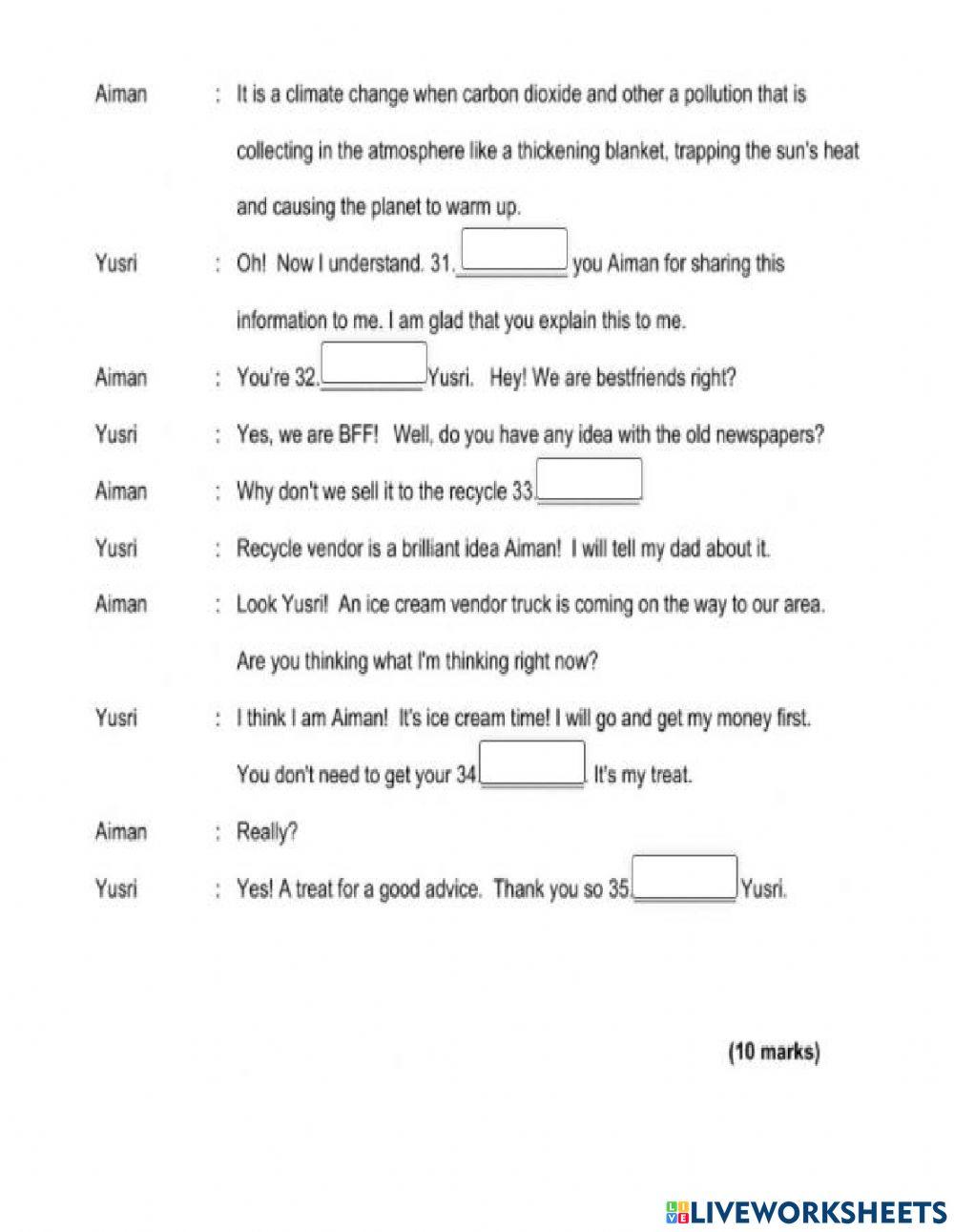 SBA 1 YR 5 P2 2022 online exercise for | Live Worksheets