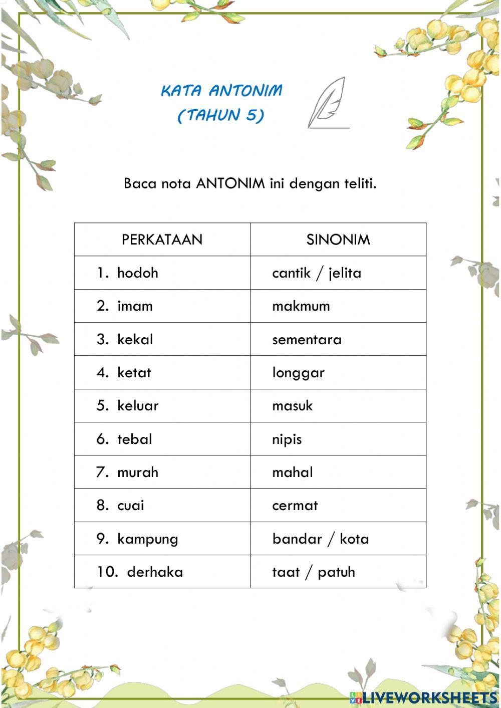 Antonim 1920335 | Nepisah | LiveWorksheets