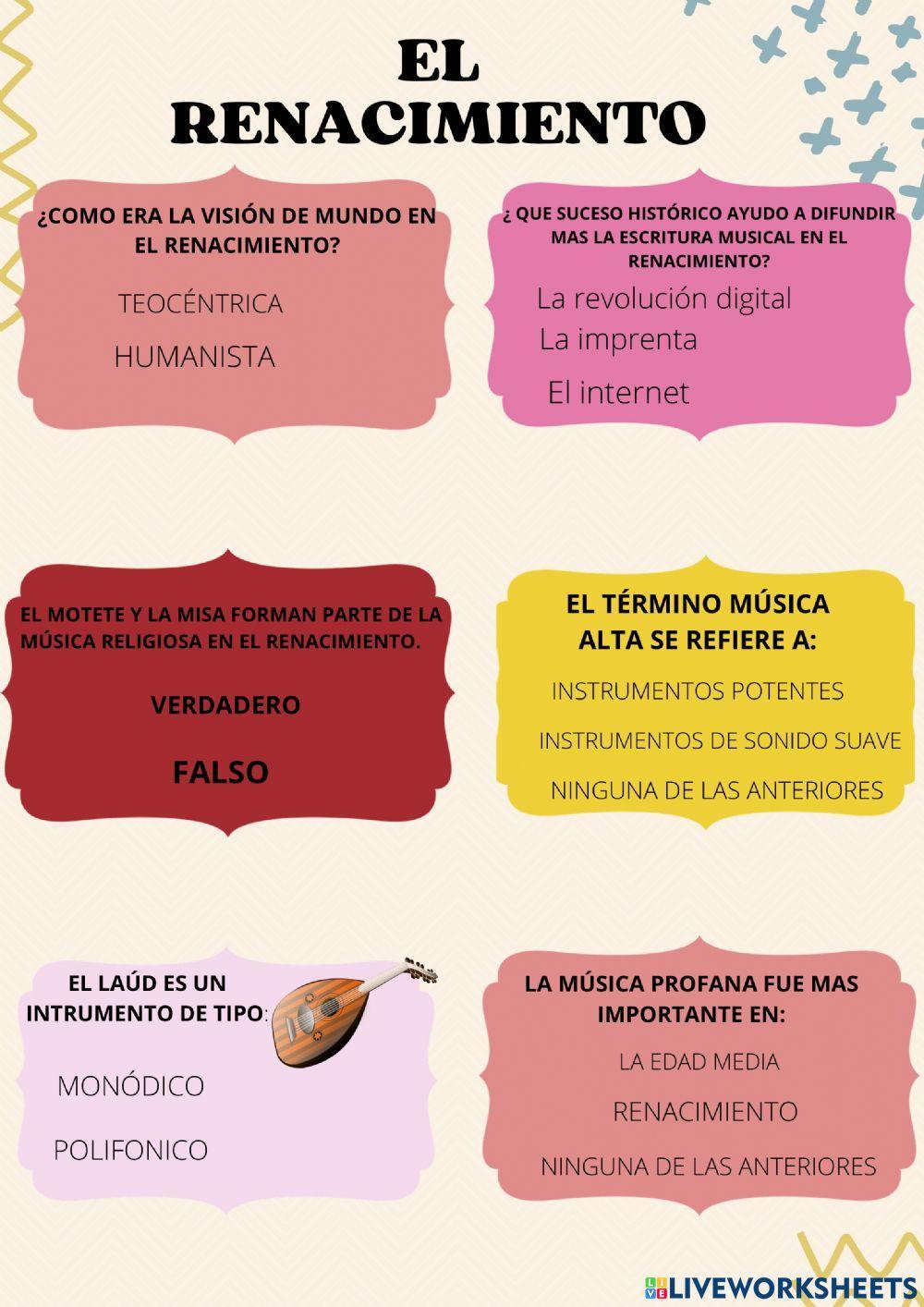 El renacimiento… | Free Interactive Worksheets | 1920484