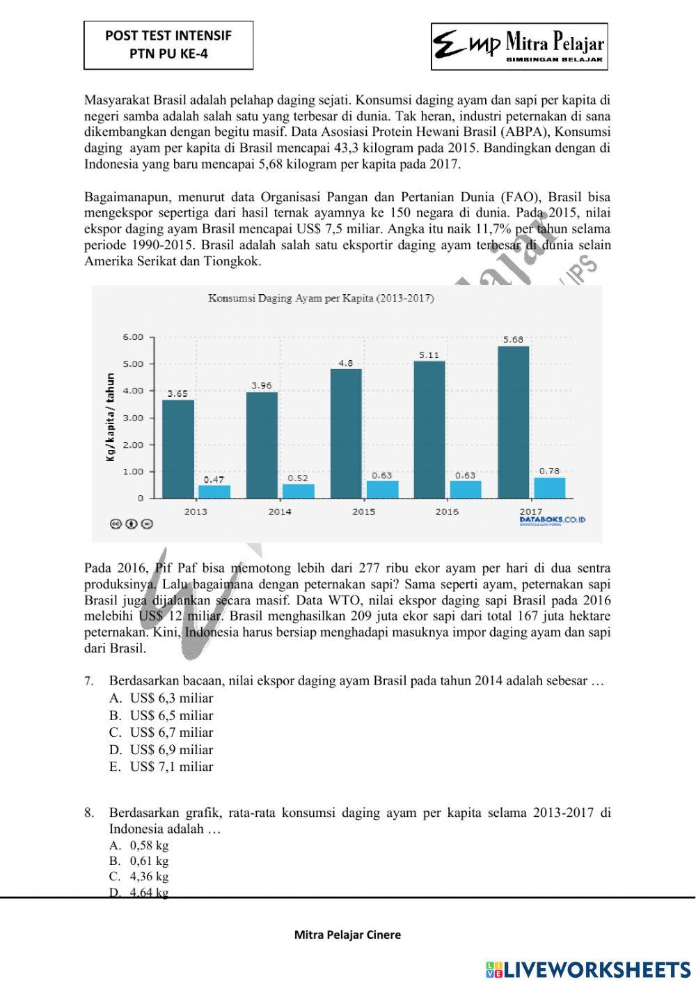 Post test pu 4 worksheet | Live Worksheets
