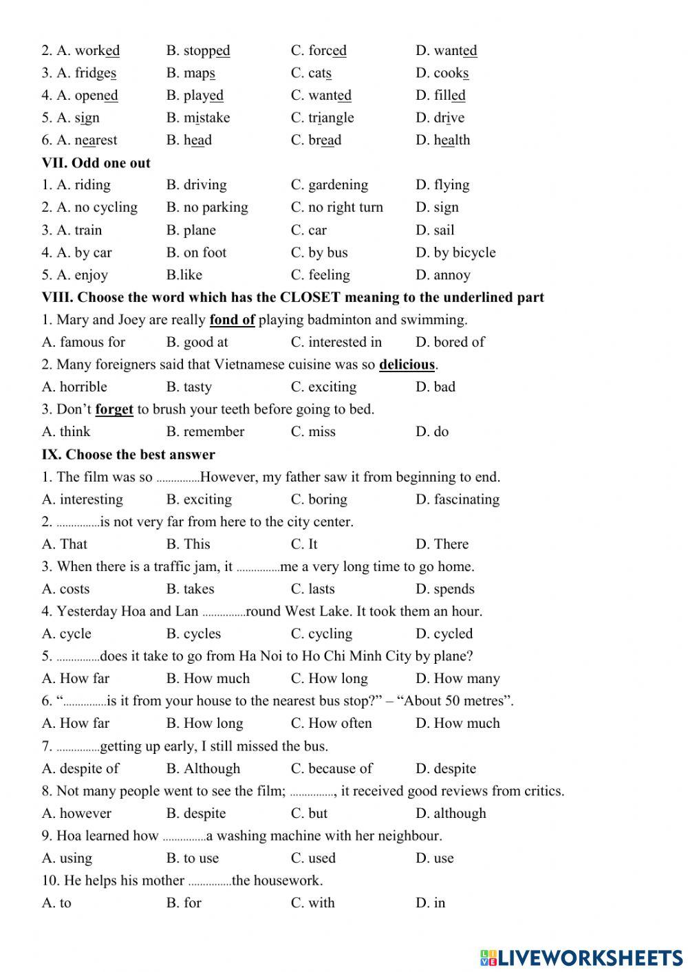 E7 Review U7-8-9 WS2 1921681 | Nghiem Thanh Lich | Live