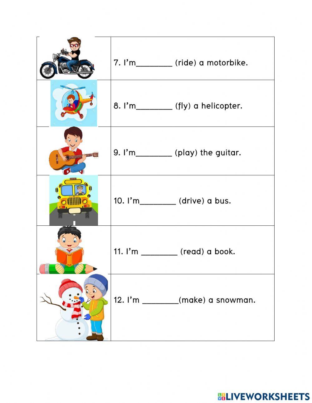 English for fun P.1 worksheet | Live Worksheets