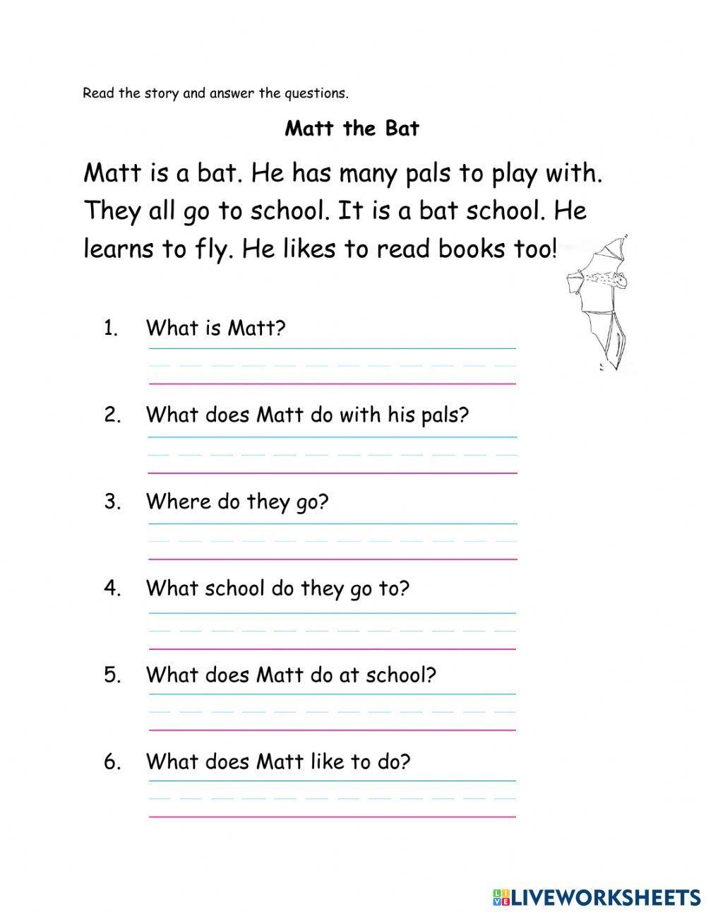 Reading unit iv-b worksheet | Live Worksheets