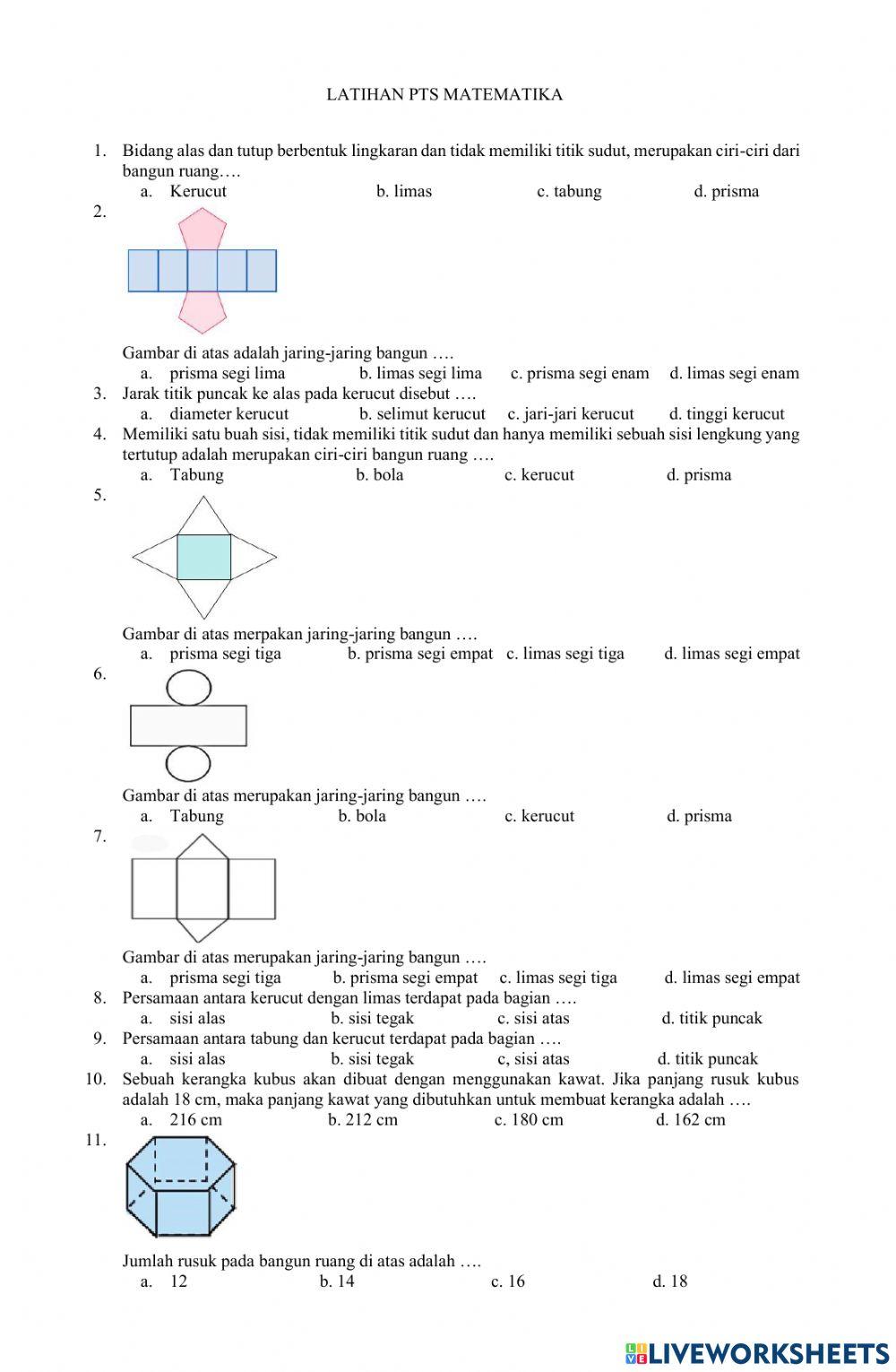 Matematika | Free Interactive Worksheets | 1923331