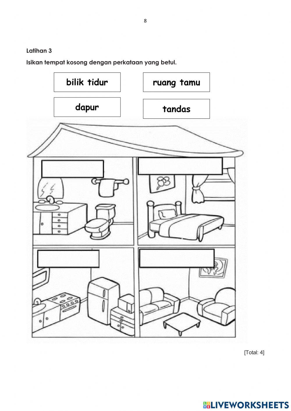 MALAY TEST YEAR 1 (SECTION B) online exercise for | Live Worksheets