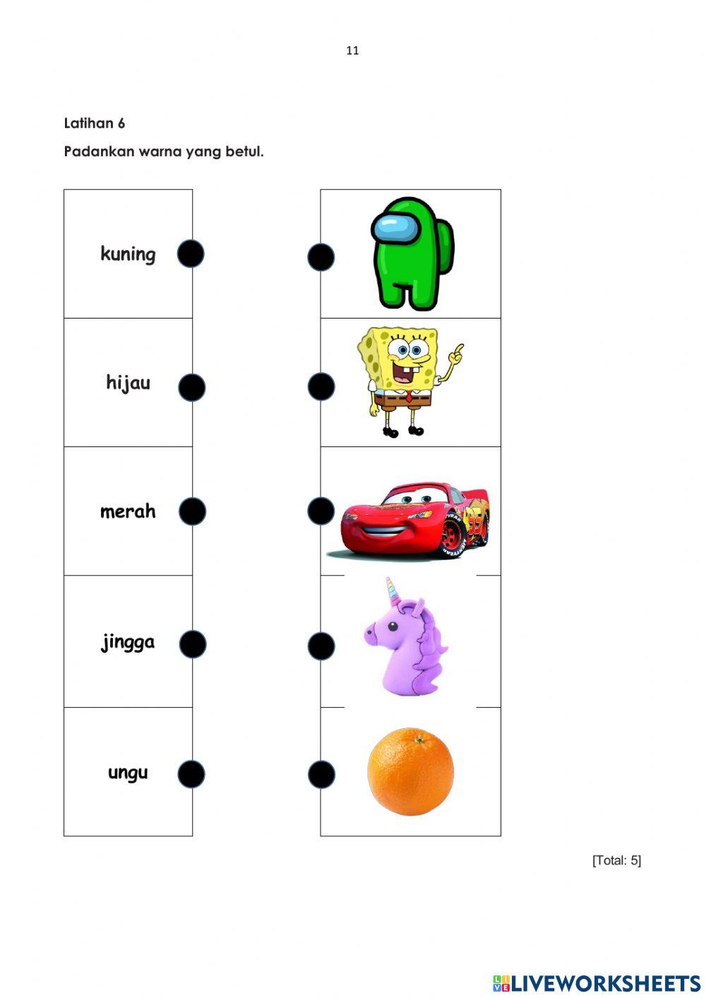 MALAY TEST YEAR 1 (SECTION B) online exercise for | Live Worksheets