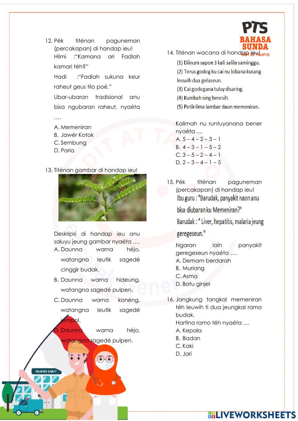 KELAS 5 PTS BASA SUNDA 5310740 | Nurherliana