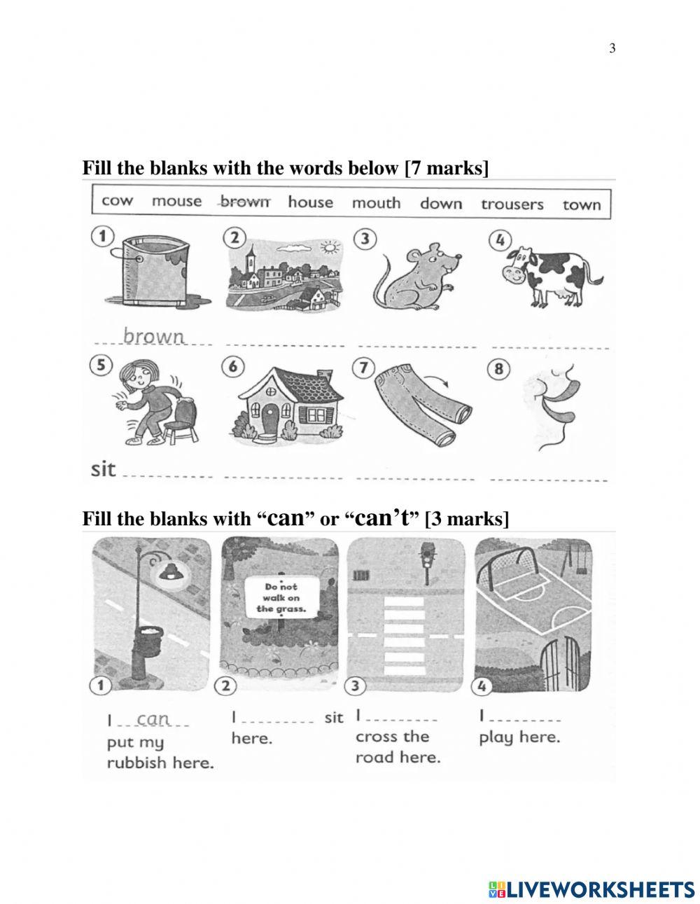 Primary 2 | Free Interactive Worksheets | 1924046