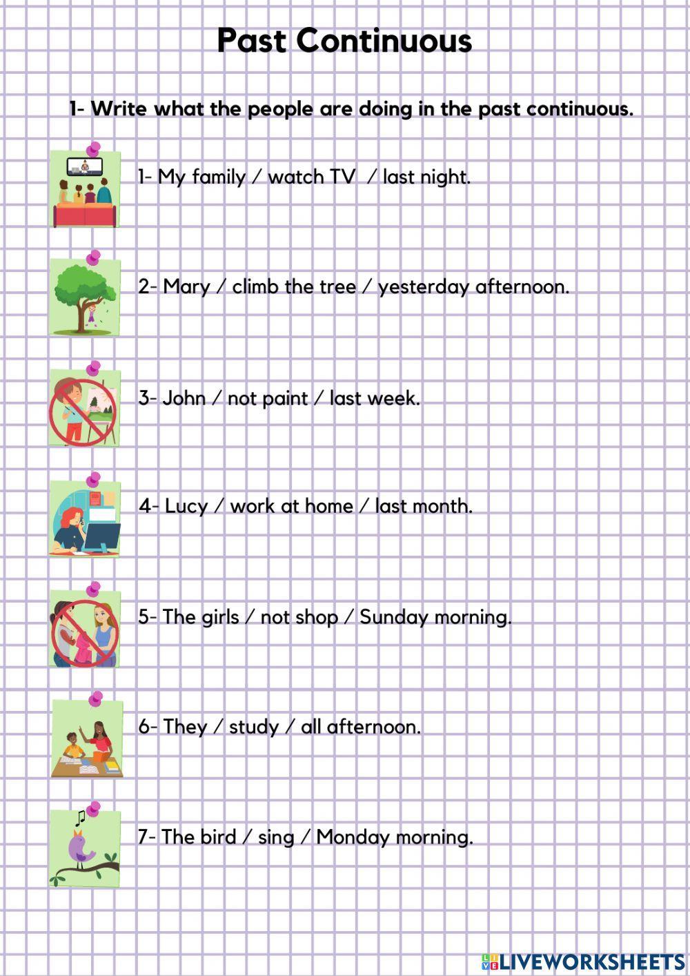 1924177 | Past Continuous Worksheet | sjtempleton