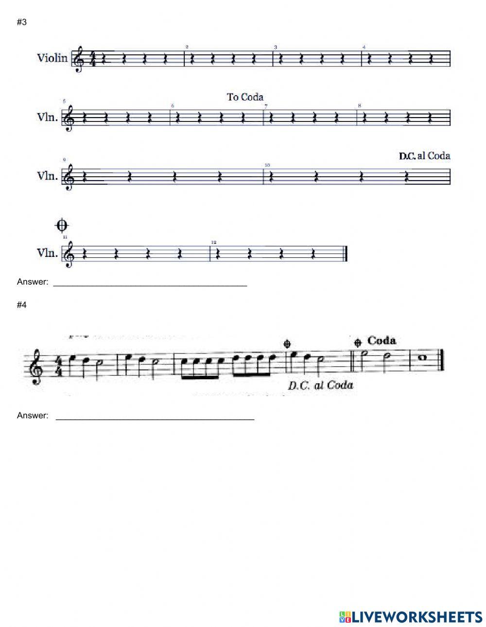 Repeat signs in… | Free Interactive Worksheets | 1924196