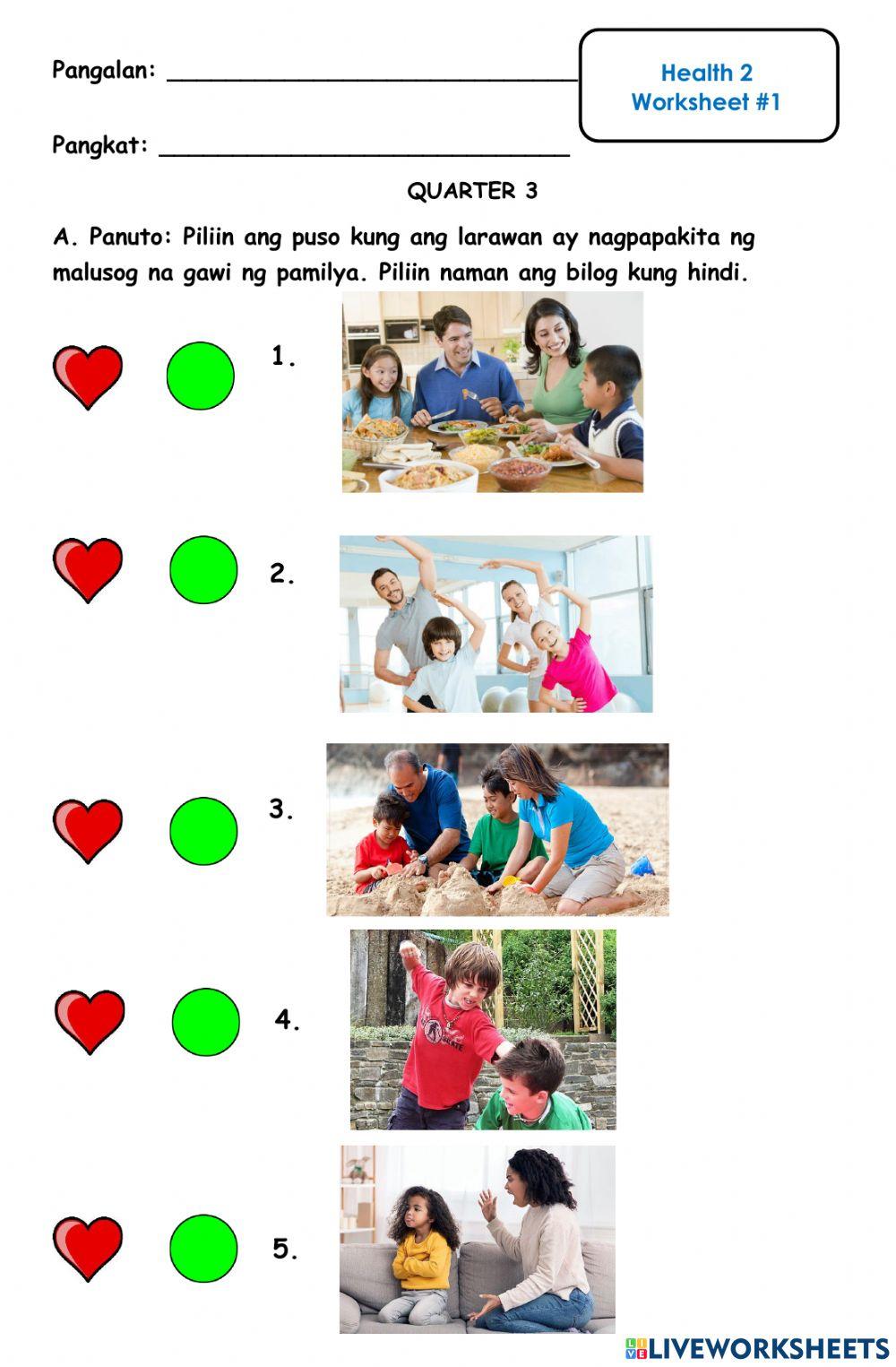 1924331 | Health Q3 - Malusog na Gawi ng Pamilya | Jereza