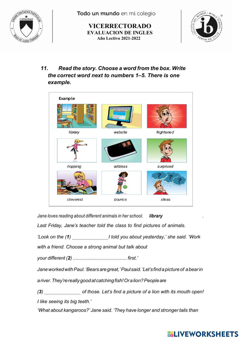 Cambridge test 6rgb worksheet | Live Worksheets