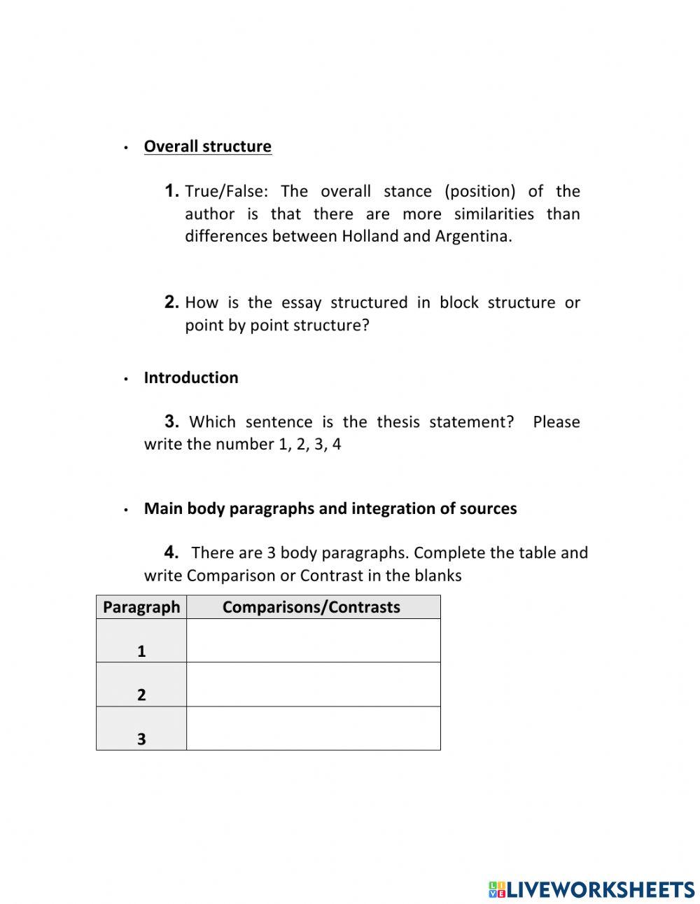 Sample Essay Analysis 0906 | nmichael | Live
