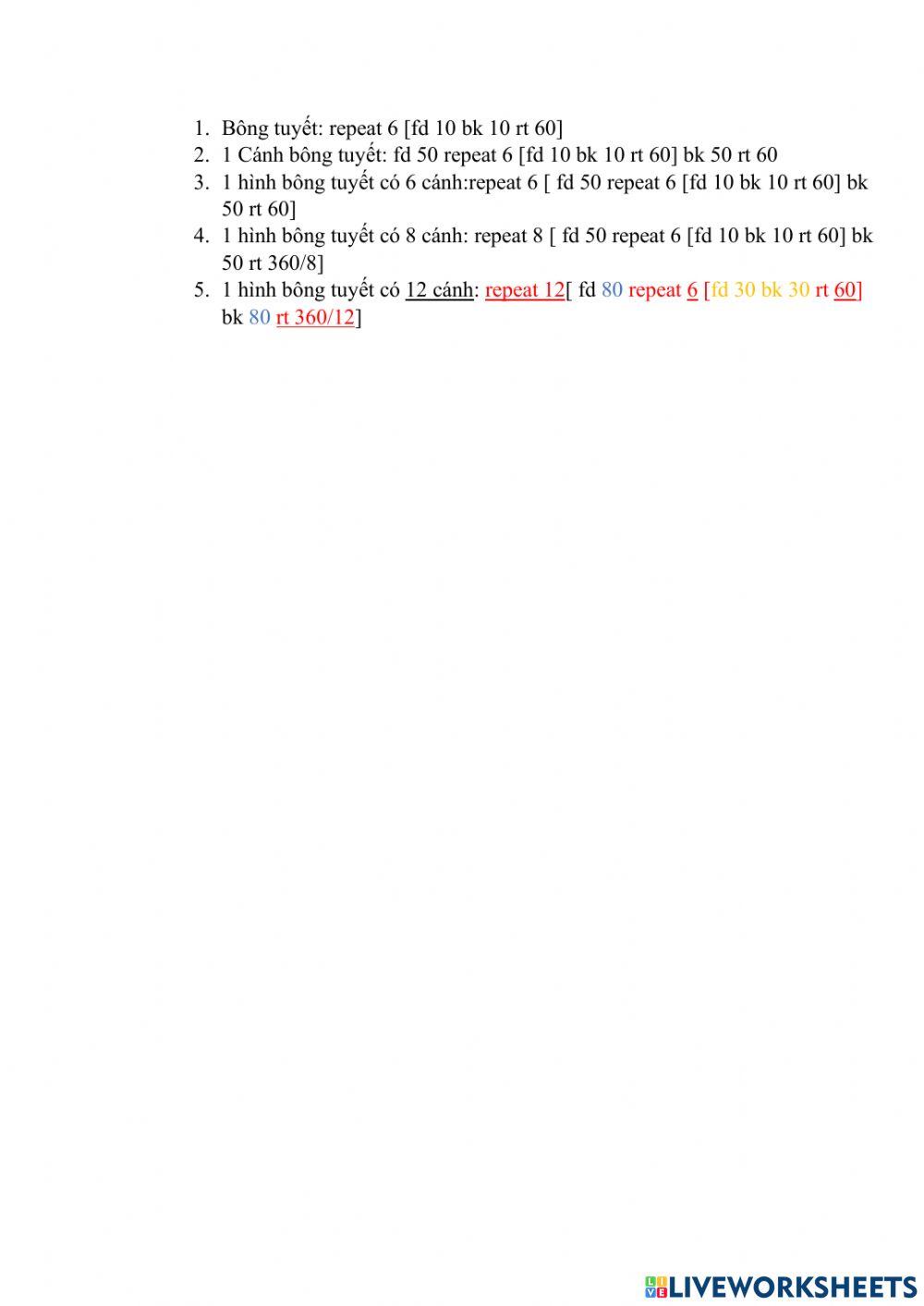 Logo | camnguyen1603 | Live Worksheets