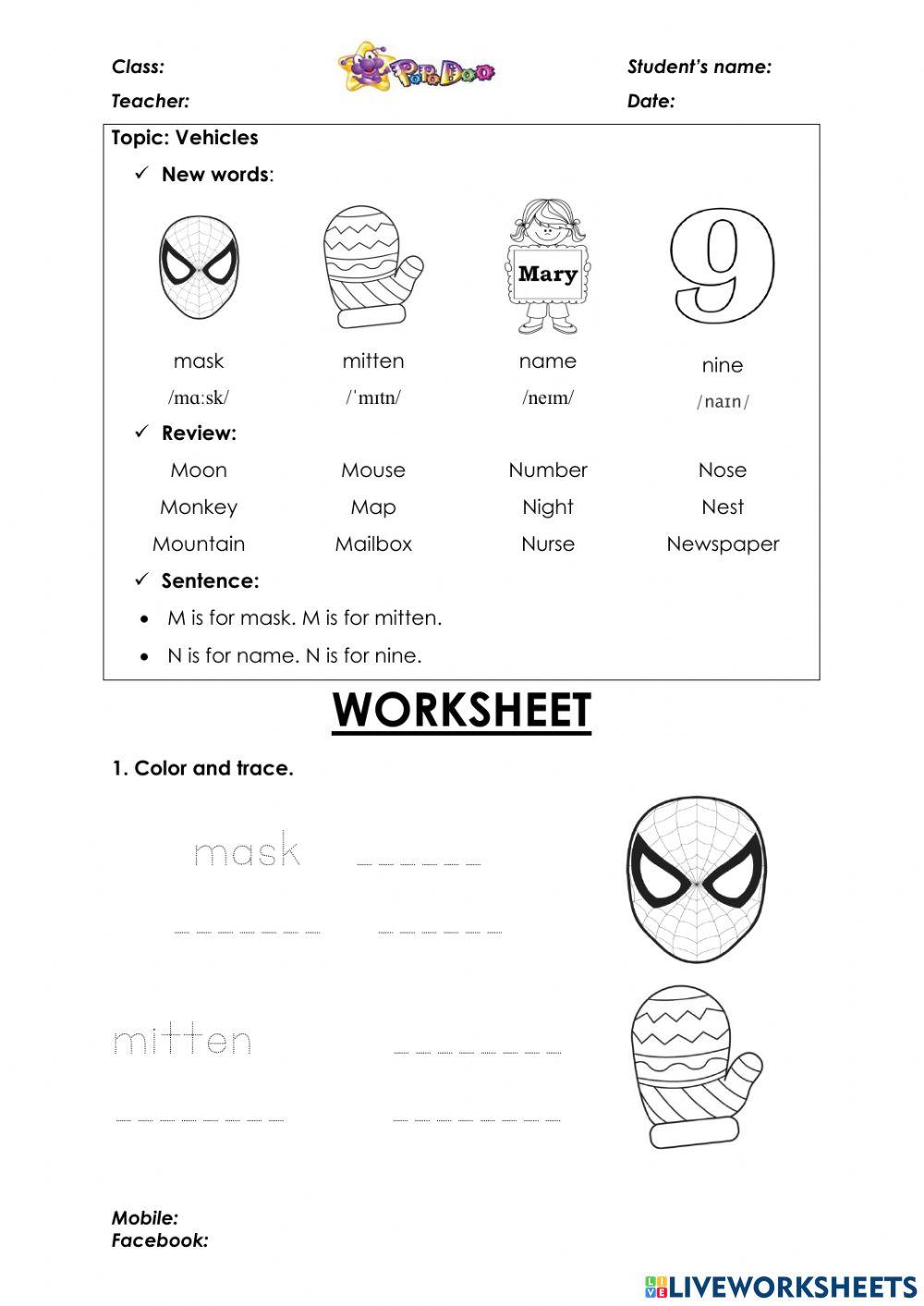 Pse-d3-vehicles… | Free Interactive Worksheets | 1926197